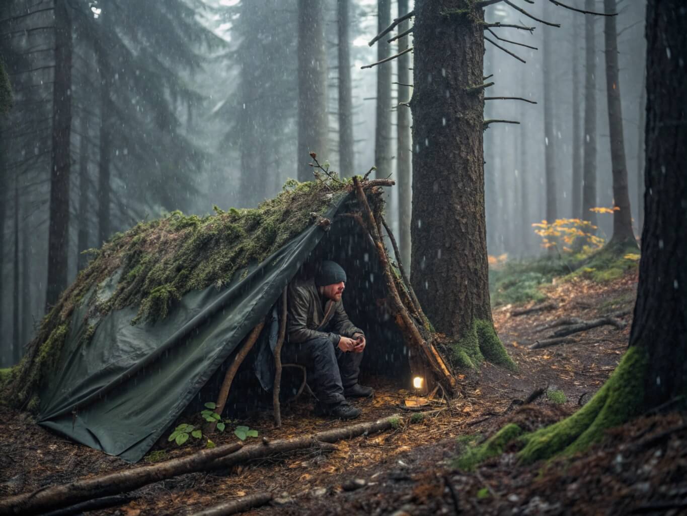 How to Build an Emergency Shelter in the Wilderness in 2025